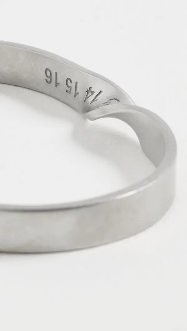 MAISON MARGIELA Number Twist Bracelet - Palladio Semi Polished